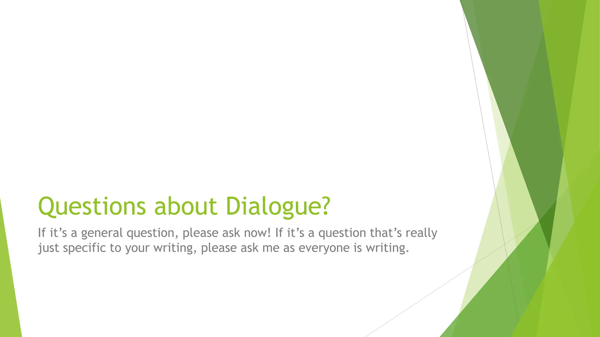dialogue mini lesson for English communication | PPTX