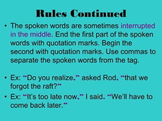 Writing Dialogue: Intro | PPT