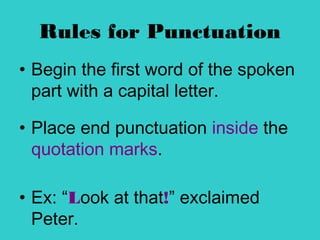 Writing Dialogue: Intro | PPT