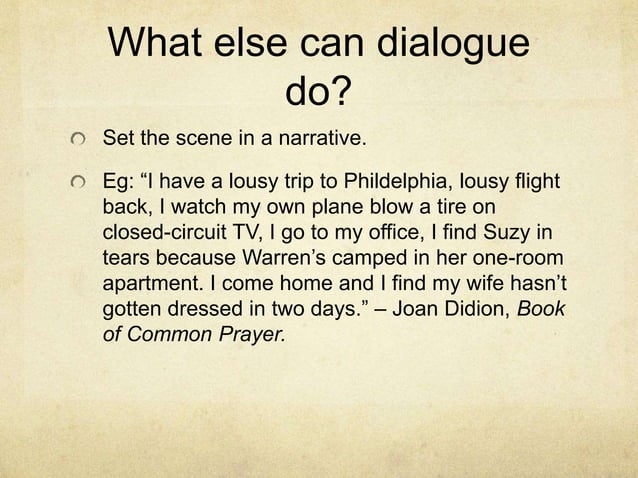 CREATIVE WRITING: Dialogue ppt | PPTX | Genres