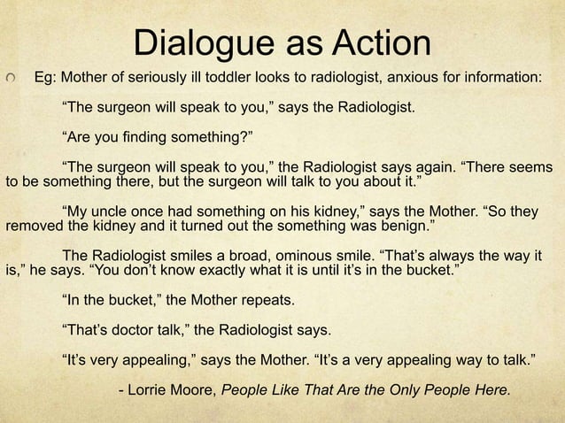 CREATIVE WRITING: Dialogue ppt | PPTX | Genres