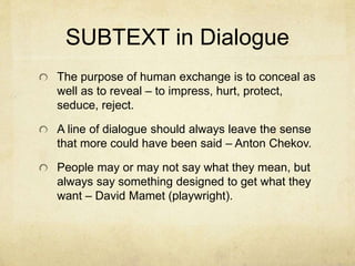 CREATIVE WRITING: Dialogue ppt | PPTX