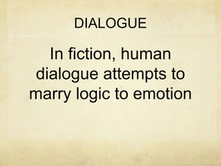 CREATIVE WRITING: Dialogue ppt | PPTX