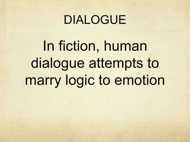 CREATIVE WRITING: Dialogue ppt | PPTX | Genres
