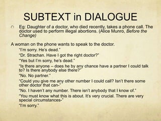 CREATIVE WRITING: Dialogue ppt | PPTX