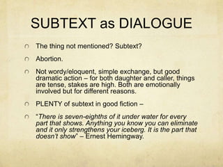CREATIVE WRITING: Dialogue ppt | PPTX