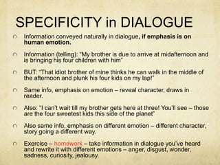 CREATIVE WRITING: Dialogue ppt | PPTX