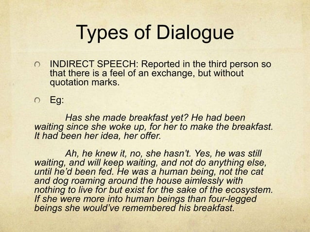 CREATIVE WRITING: Dialogue ppt | PPTX | Genres