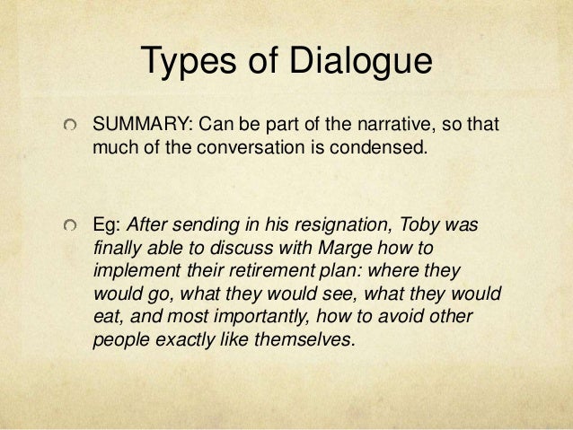 CREATIVE WRITING: Dialogue ppt