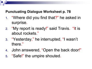 Dialoguepunctuation | PPTX