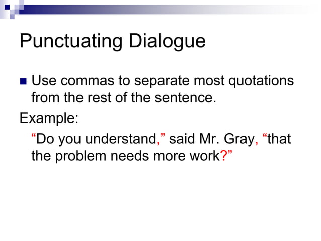 Dialoguepunctuation | PPT