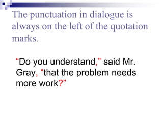 Dialoguepunctuation | PPT
