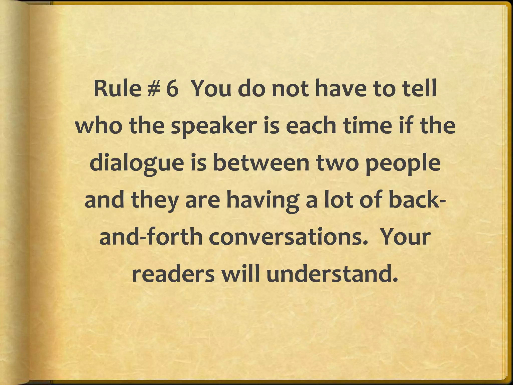 Dialogue Rules! | PPTX