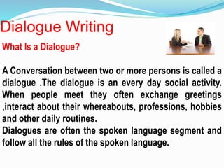 Dialogue writing | PPTX