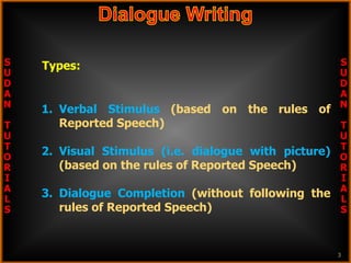 Dialogue writing | PPT