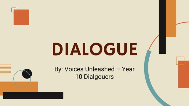 Dialogue Writing - Year 10.pptx IGCSE CAMBRIDGE | PPTX