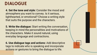 Dialogue Writing - Year 10.pptx IGCSE CAMBRIDGE | PPTX