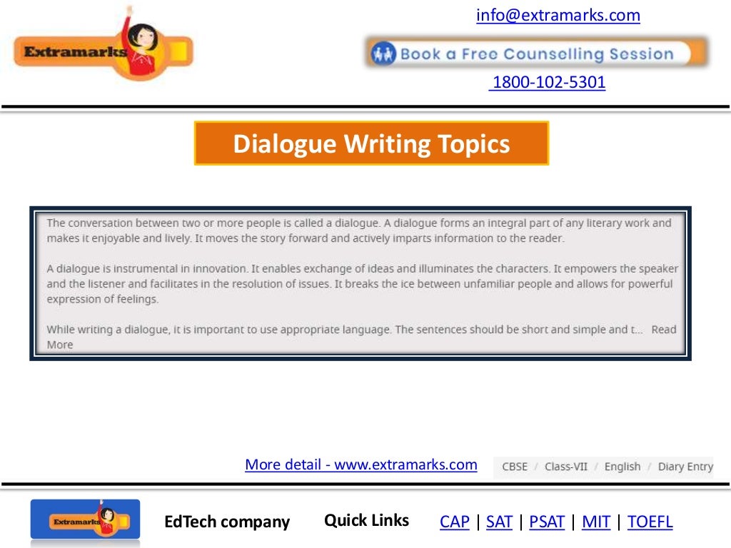 dialogue-writing-topics