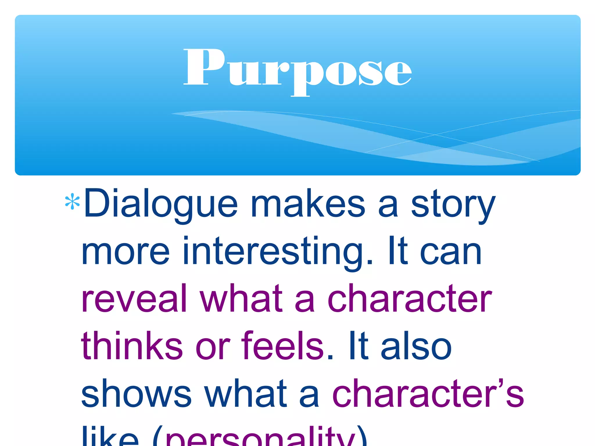 Dialogue writing | PPT