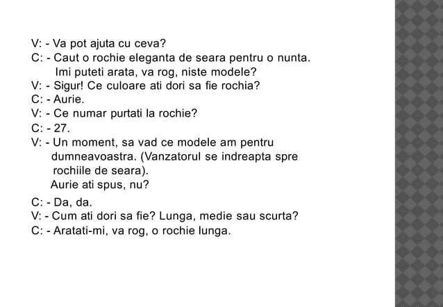 Dialogul comercial | PPT