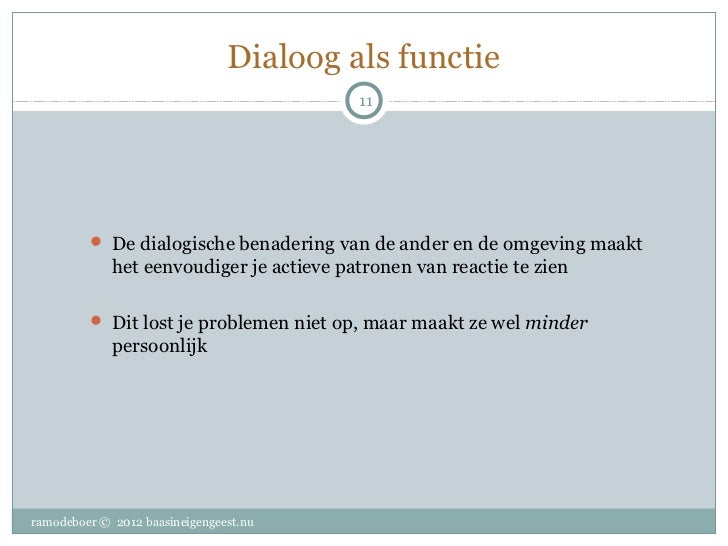 Dialoog, Van Inhoud naar Proces in het Verstaan van de Ander