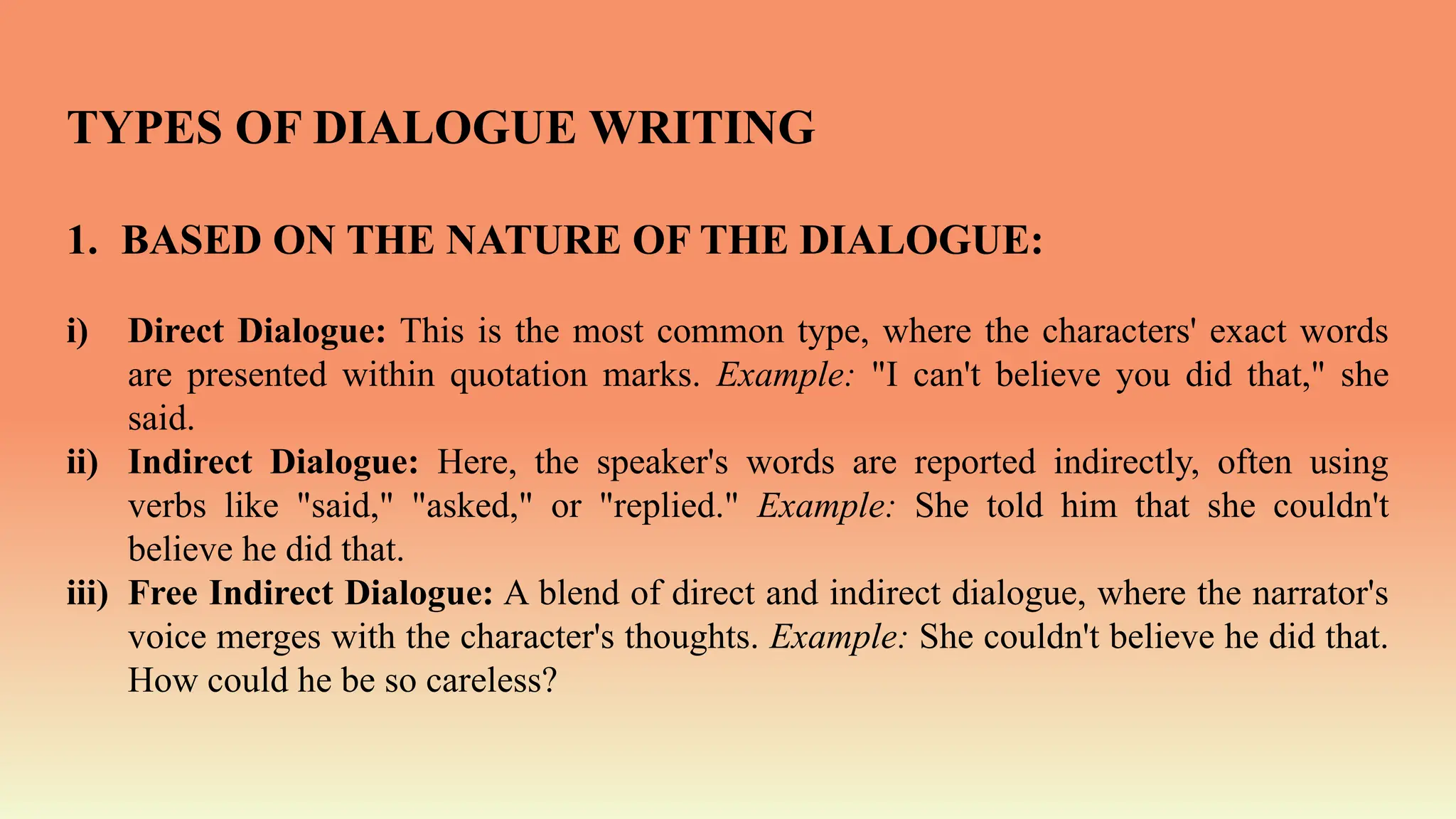 Dialogue Writing and it's Rules : Grammar. | PPTX