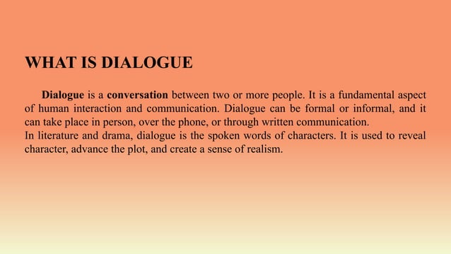 Dialogue Writing and it's Rules : Grammar. | PPTX