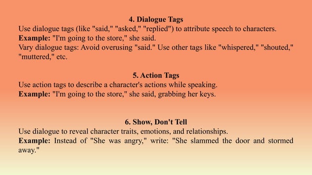 Dialogue Writing and it's Rules : Grammar. | PPTX