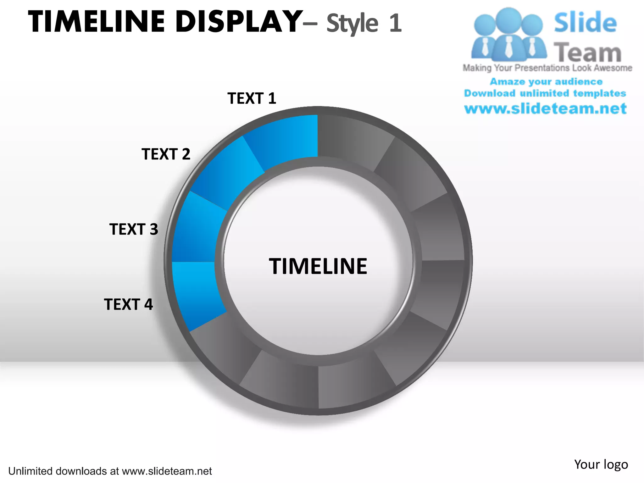 Dial timeline display misc power point slides and ppt diagram templates ...