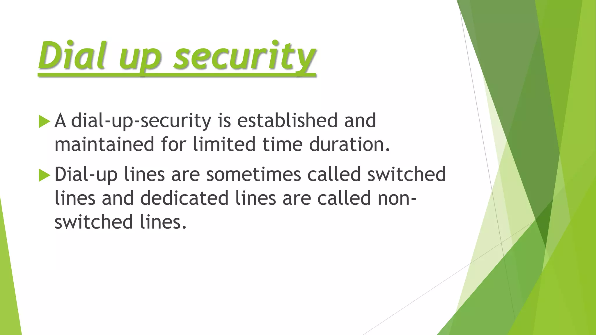 Dial up security | PPTX