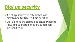 Dial up security | PPTX