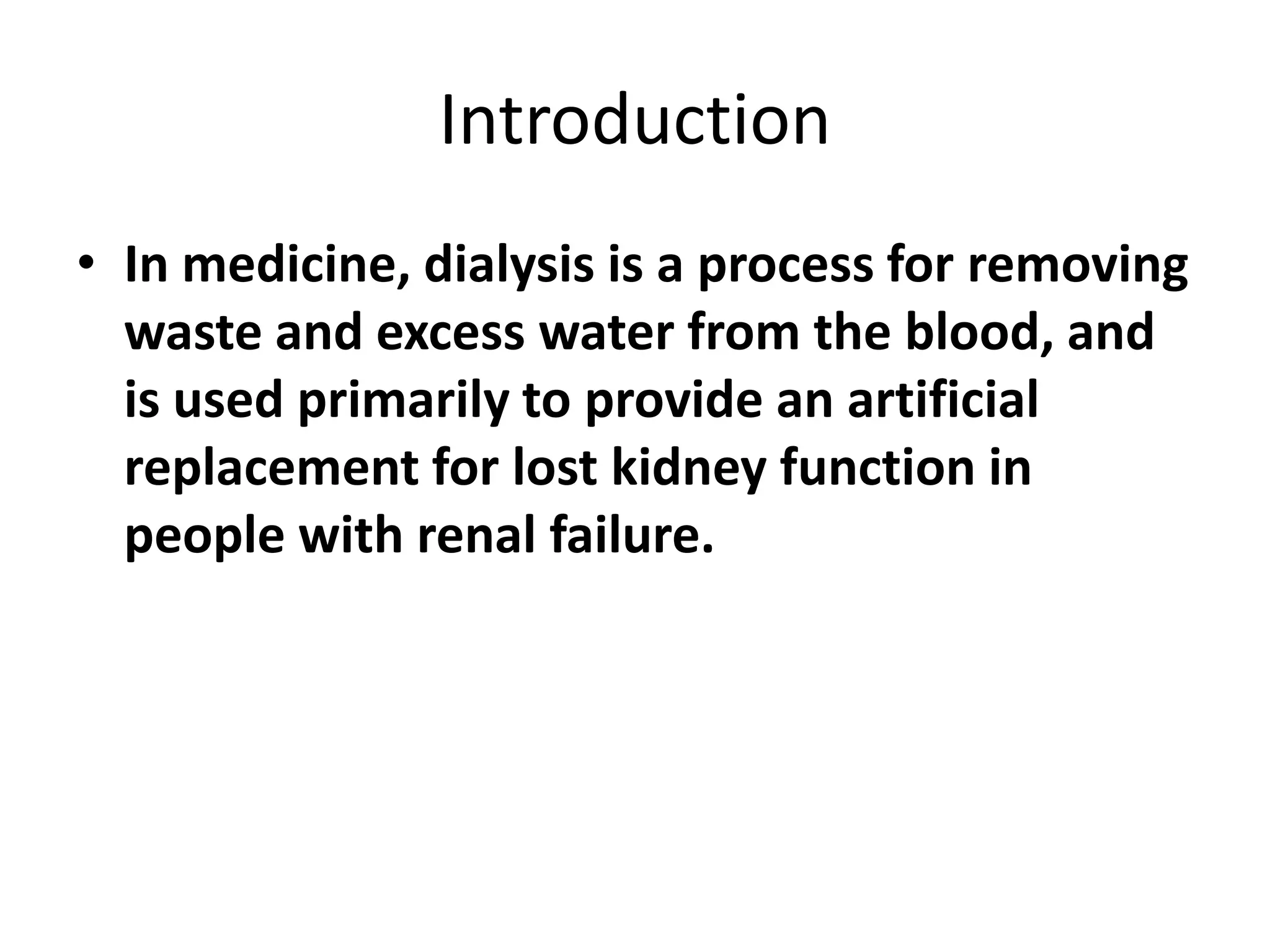 Dialysis | PPTX