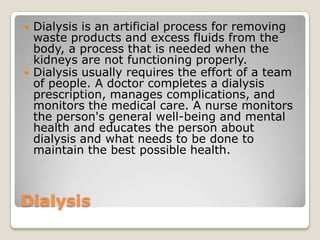 Dialysis | PPT