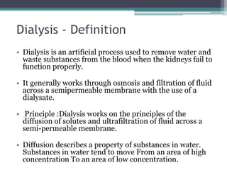 Dialysis | PPTX