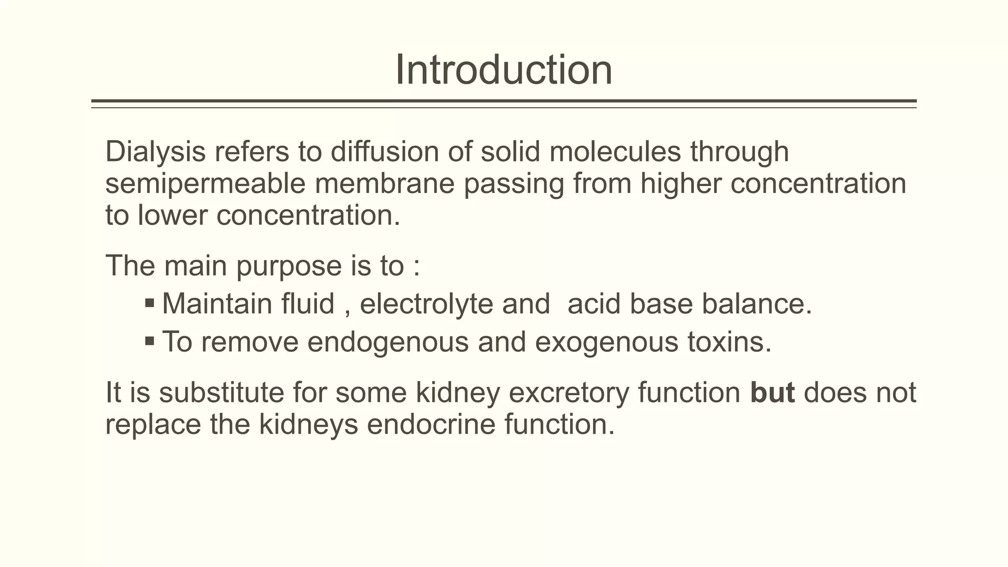 Dialysis | PPTX