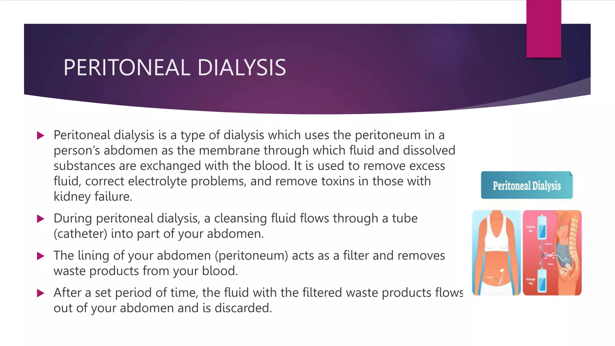 Dialysis : Haemodialysis and Peritoneal dialysis | PPTX