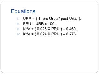 Dialysisadequency | PPTX | Nutrition | Healthy Living