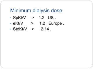 Dialysisadequency | PPTX | Nutrition | Healthy Living