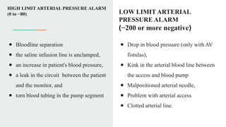 Dialysis circuit, alarms, monitor final .pptx