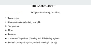 Dialysis circuit, alarms, monitor final .pptx