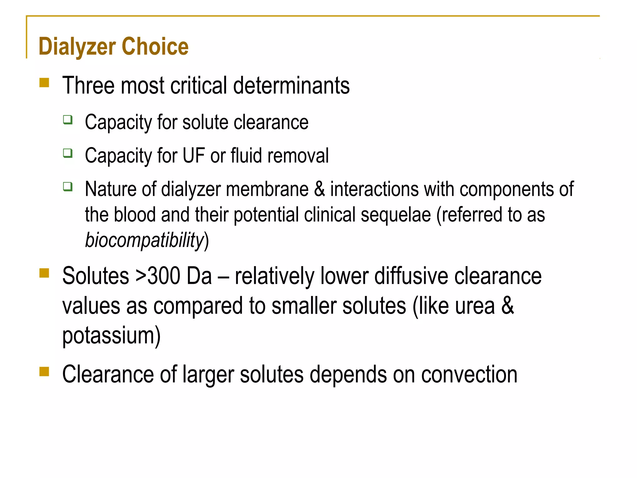Dialysis dose prescription (the basics) dr ujjawal | PPT