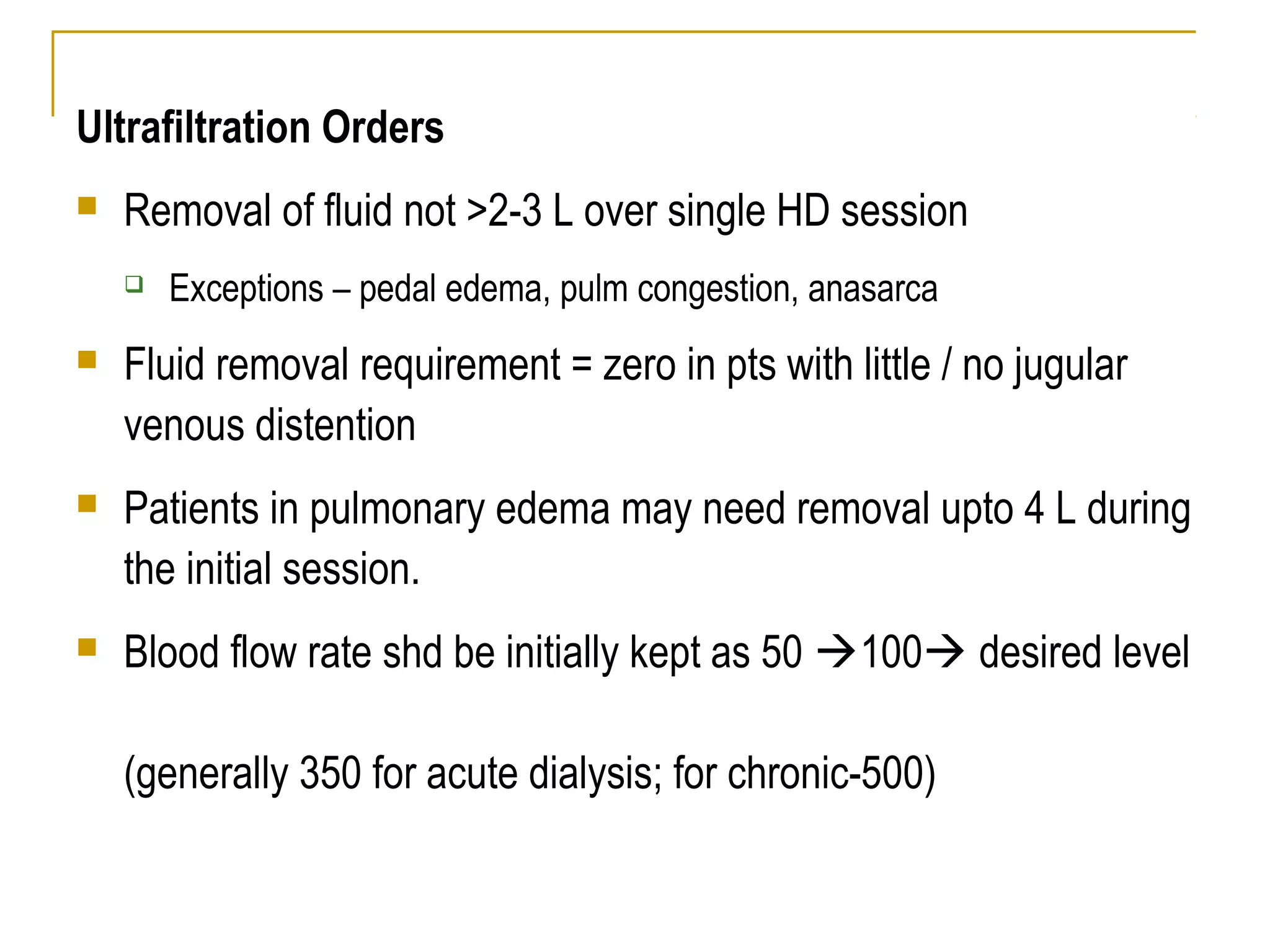 Dialysis dose prescription (the basics) dr ujjawal | PPT