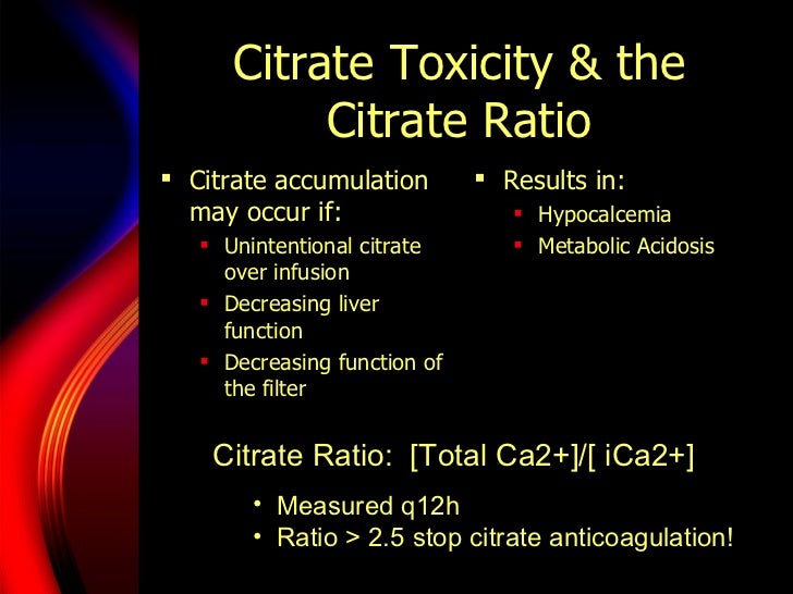 CRRT options in the ICU