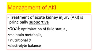 Dialysis in acute kidney injury | PPTX