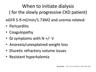 Dialysis initiation final | PPTX