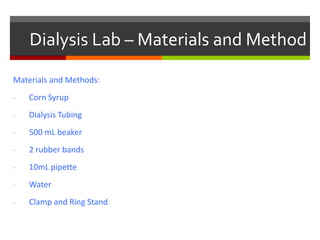 Dialysis lab | PPTX