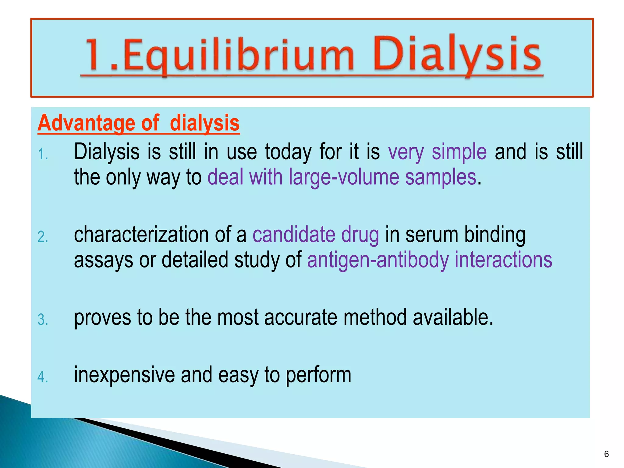 Dialysis lecture 3 | PPTX | Chemistry | Science