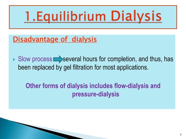 Dialysis lecture 3 | PPTX | Chemistry | Science
