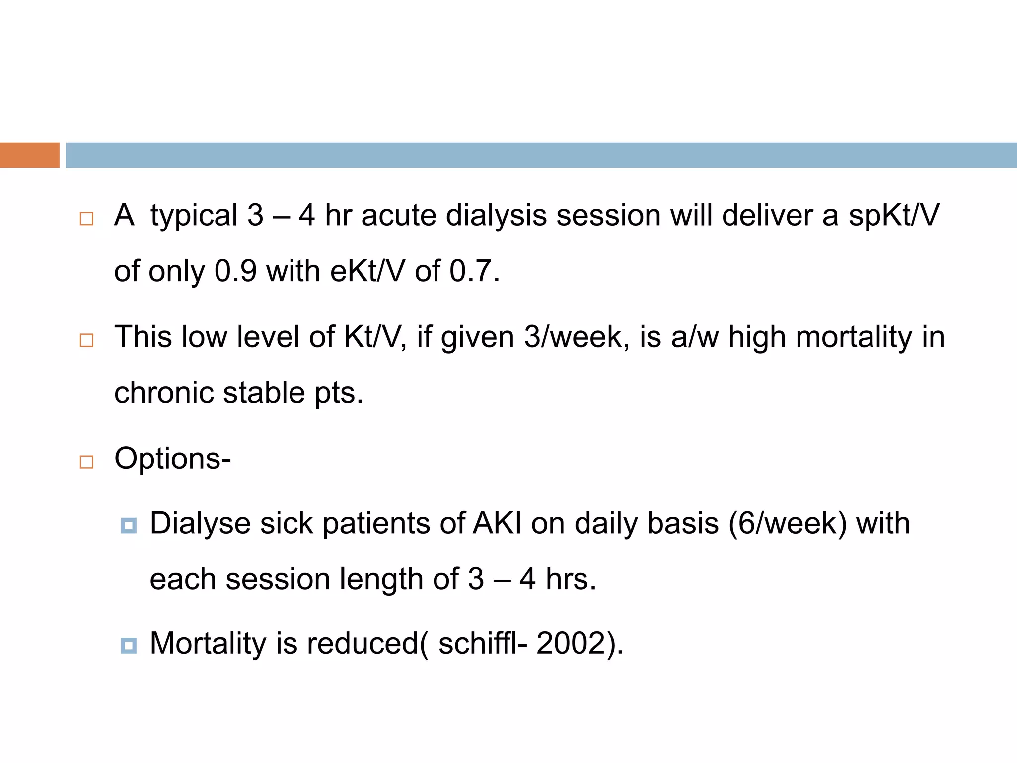 Dialysis prescription | PPTX