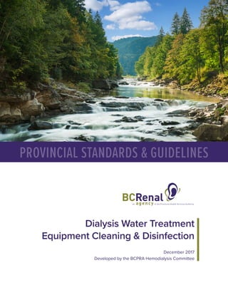 Dialysis water treatment equipment cleaning and disinfection | PDF